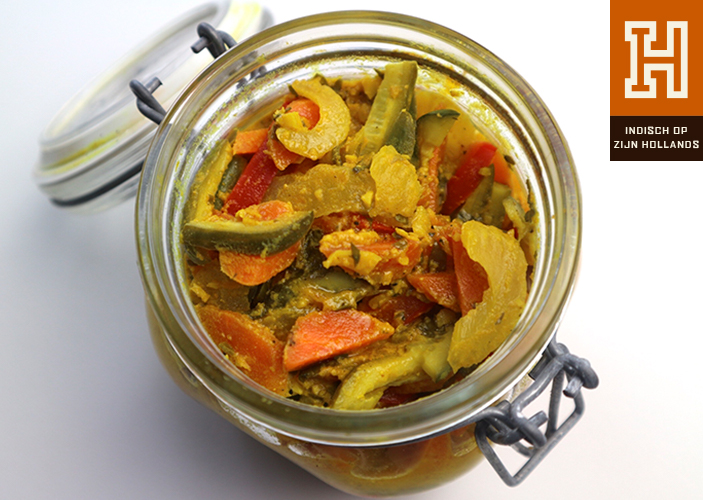 Atjar tjampoer - Dubbelbourgondisch